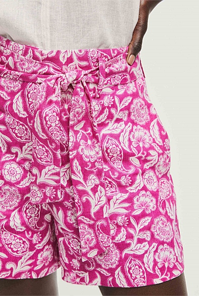 Guava Printed Linen Short - Women's Linen Shorts | Witchery