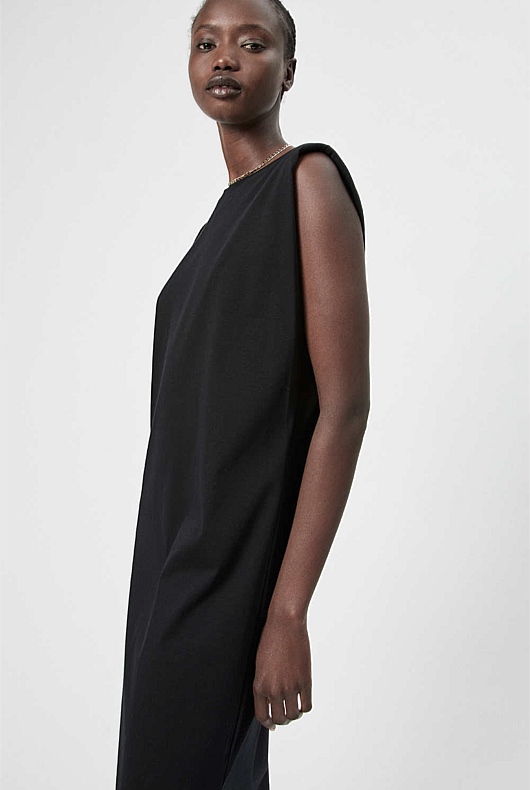 Black Muscle Tank Dress - Women's Midi Dresses | Witchery