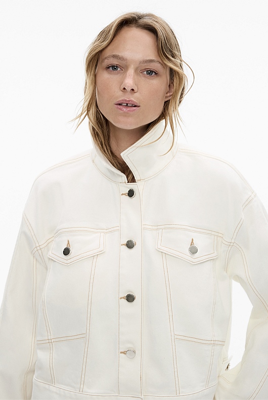 Parchment Denim Seam Detail Jacket - Women's Denim Jackets | Witchery