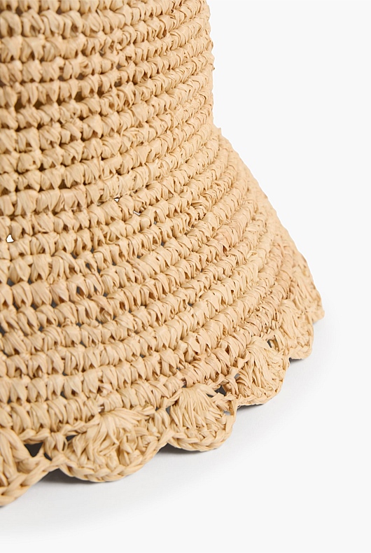 Natural Mia Bucket Hat - Women's New Accessories | Witchery